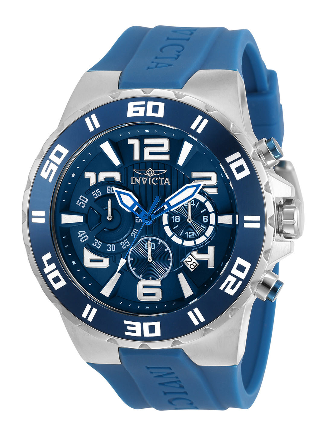 Buy Invicta Men Pro Diver Chronograph Quartz Blue Dial Analog Watch ...