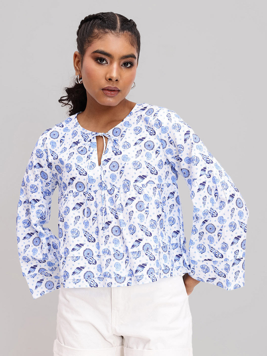 Buy DressBerry Printed A Line Top - Tops for Women 29176838 | Myntra