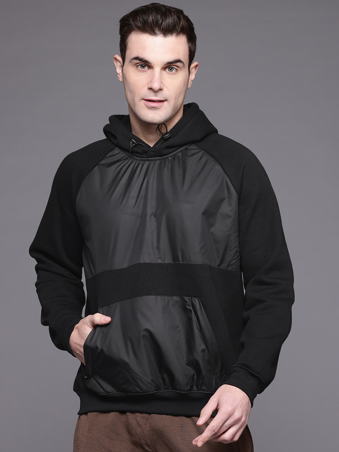 Buy HRX By Hrithik Roshan Training Hood With Toggle Sweatshirt ...