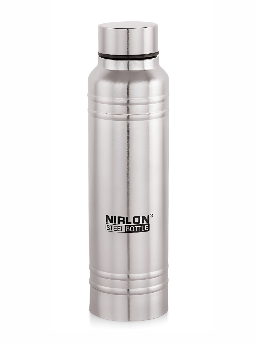 Buy NIRLON Silver Toned Single Stainless Steel Solid Water Bottle 1 L ...