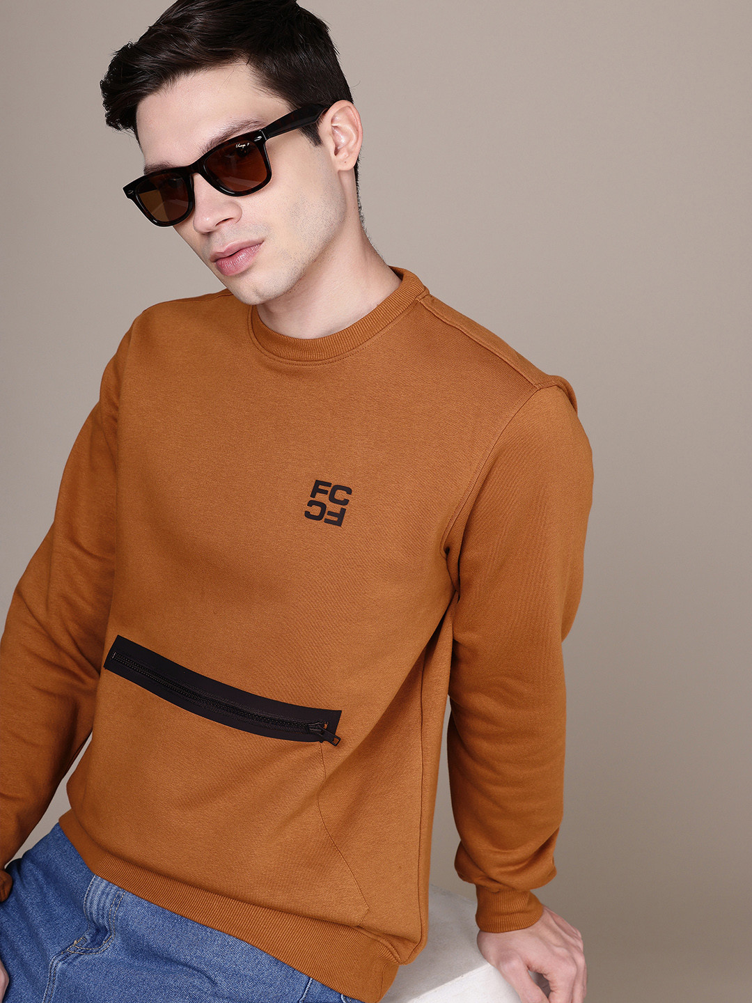 Buy French Connection Round Neck Sweatshirt - Sweatshirts for Men ...