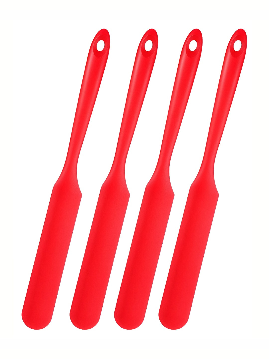 Buy P Plus International Red 4 Pieces Silicone Spatula - Spatula for ...