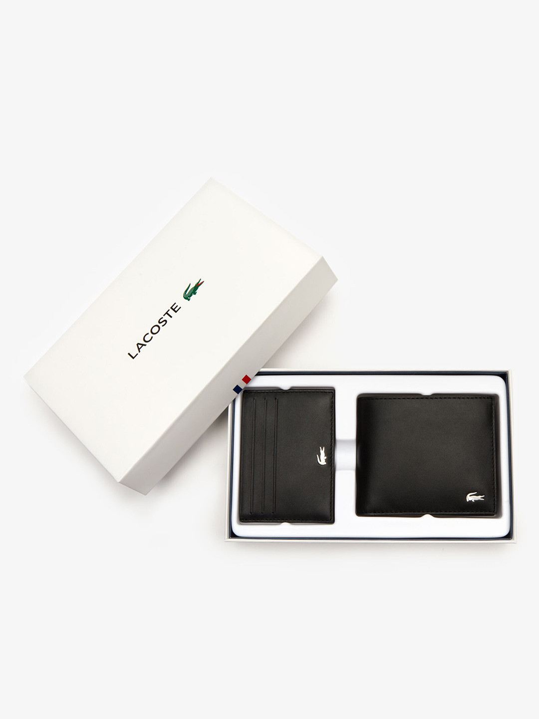 Buy Lacoste Men Textured Leather Two Fold Wallet - Wallets for Men ...