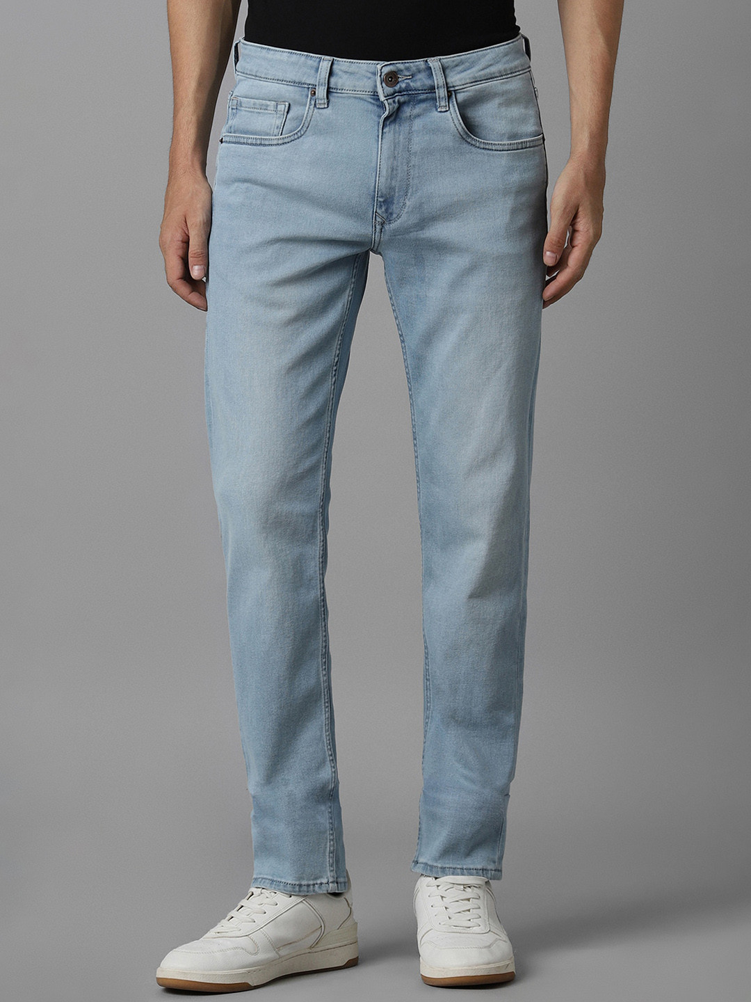 Buy Louis Philippe Jeans Men Slim Fit Low Rise Clean Look Pure Cotton ...