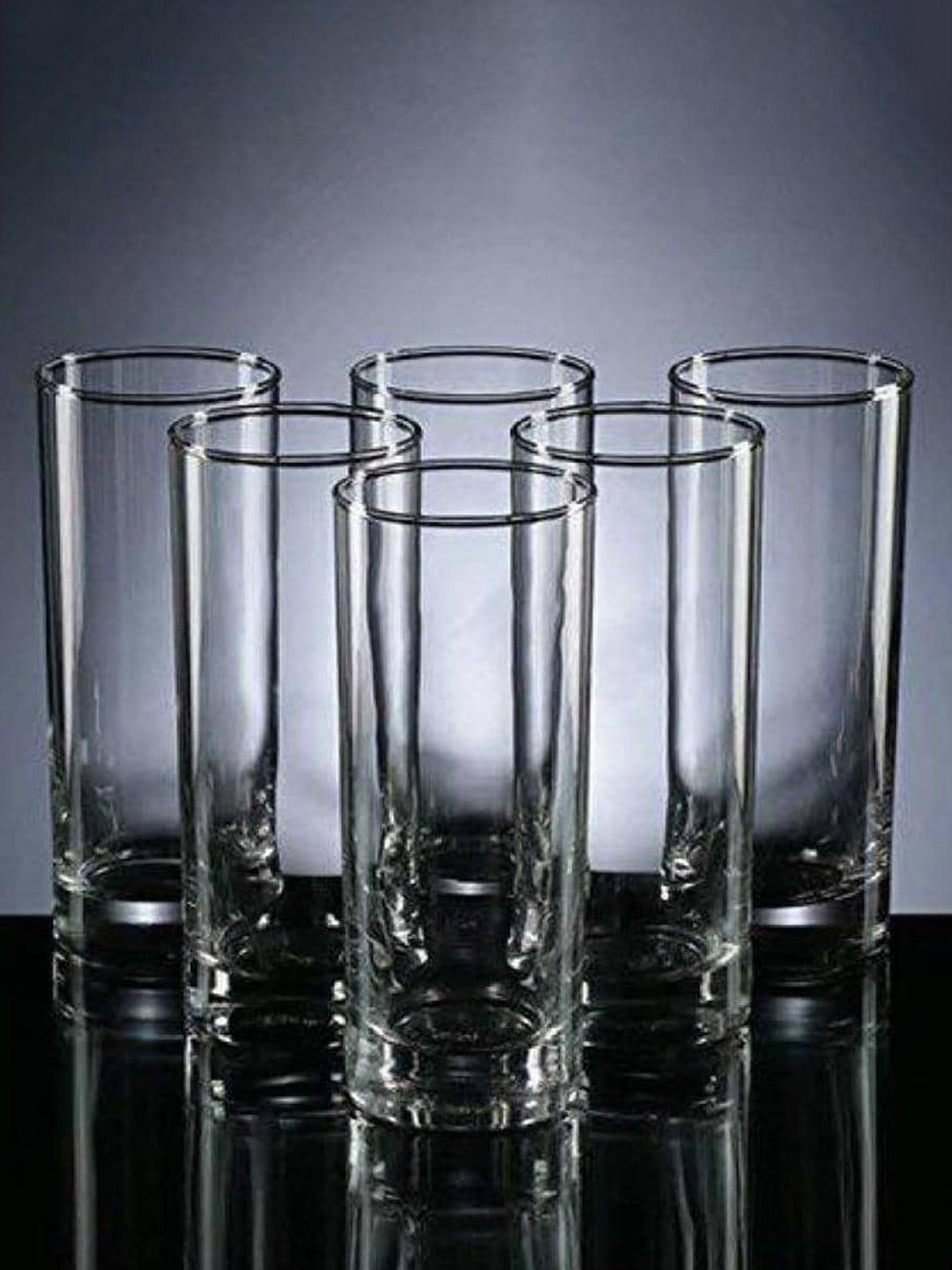 Buy 1ST TIME Transparent 6 Pieces Water Glass 300 Ml Each - Water Glass ...