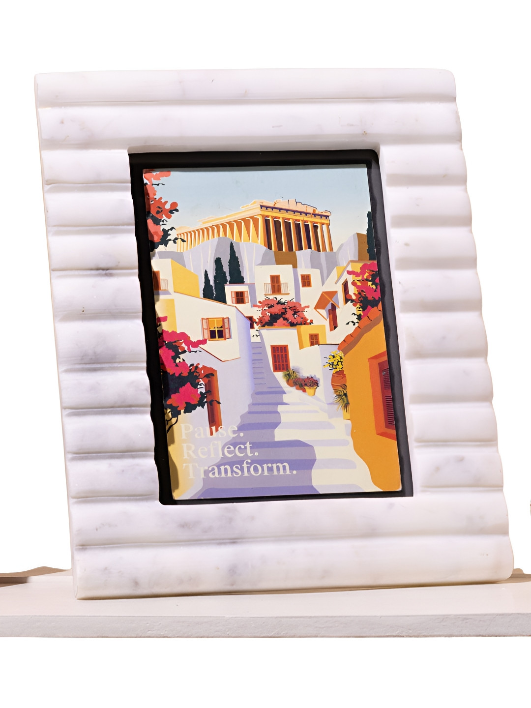 Buy Artstory Ventures White Glass Table Photo Frames - Photo Frames for ...
