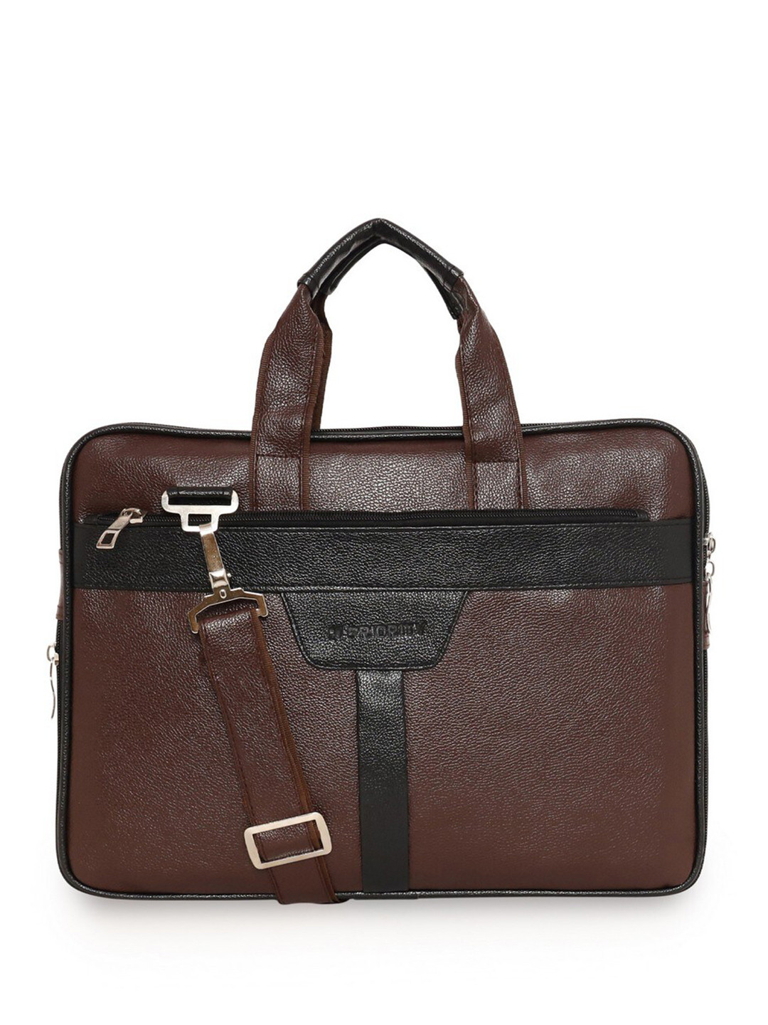 Buy Priority Unisex Textured Laptop Bag Up To 16 Inch - Laptop Bag for ...