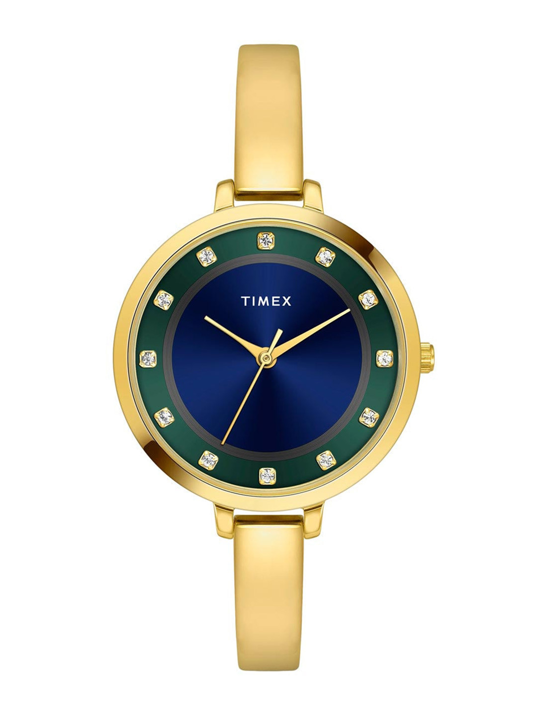 Buy Timex Women Brass Embellished Dial & Bracelet Style Straps Analogue ...