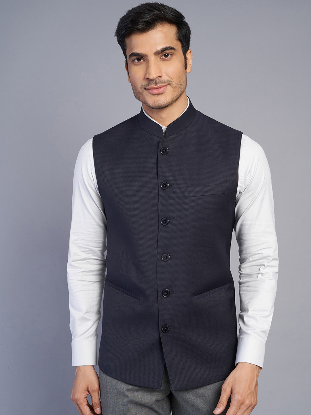 Buy MODI JACKET Mandarin Collar Woollen Nehru Jackets - Nehru Jackets ...