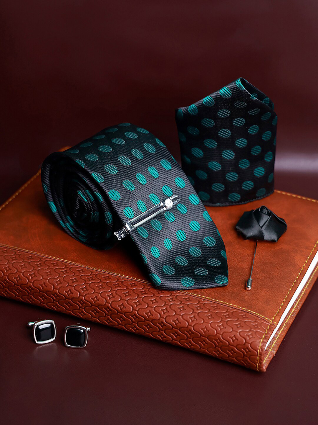 Buy LOUIS STITCH Men Silk Printed Neck Tie Accessory Gift Set ...
