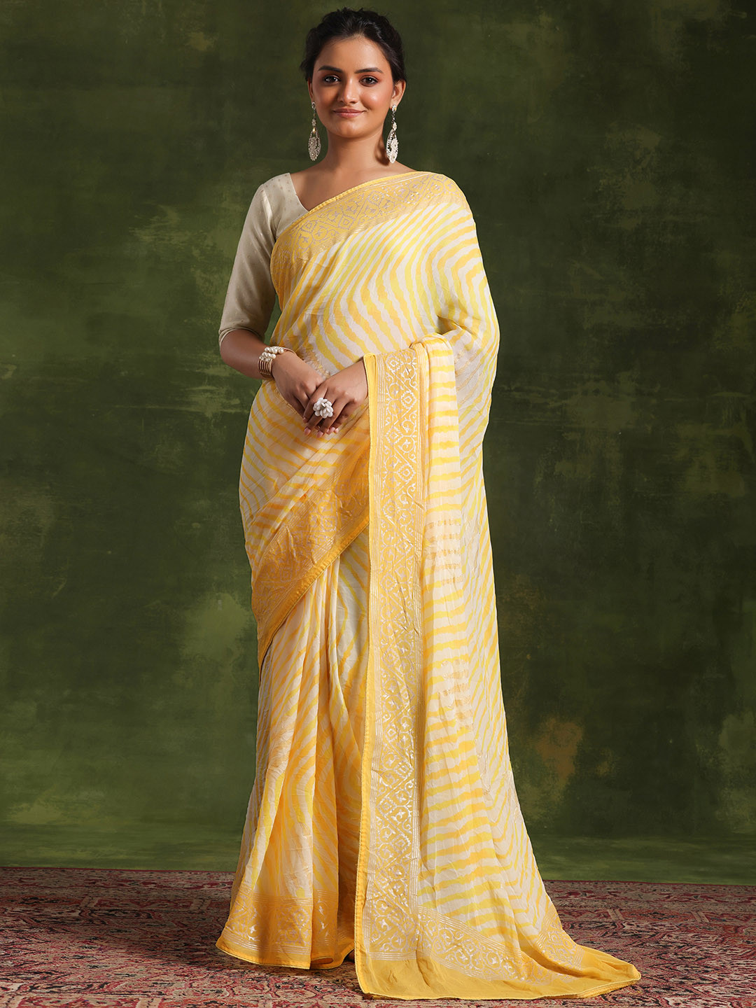 Buy Libas Leheriya Printed Saree - Sarees for Women 29250590 | Myntra