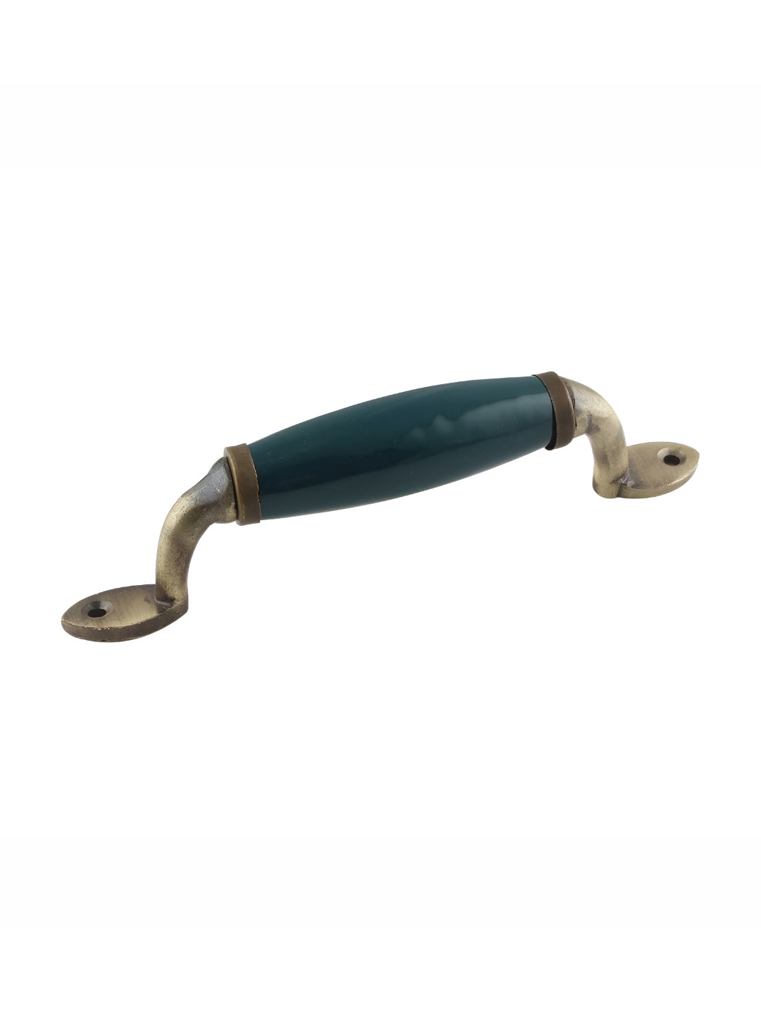 Buy Indianshelf Green & Beige Antique Ceramic Small Door Handles ...