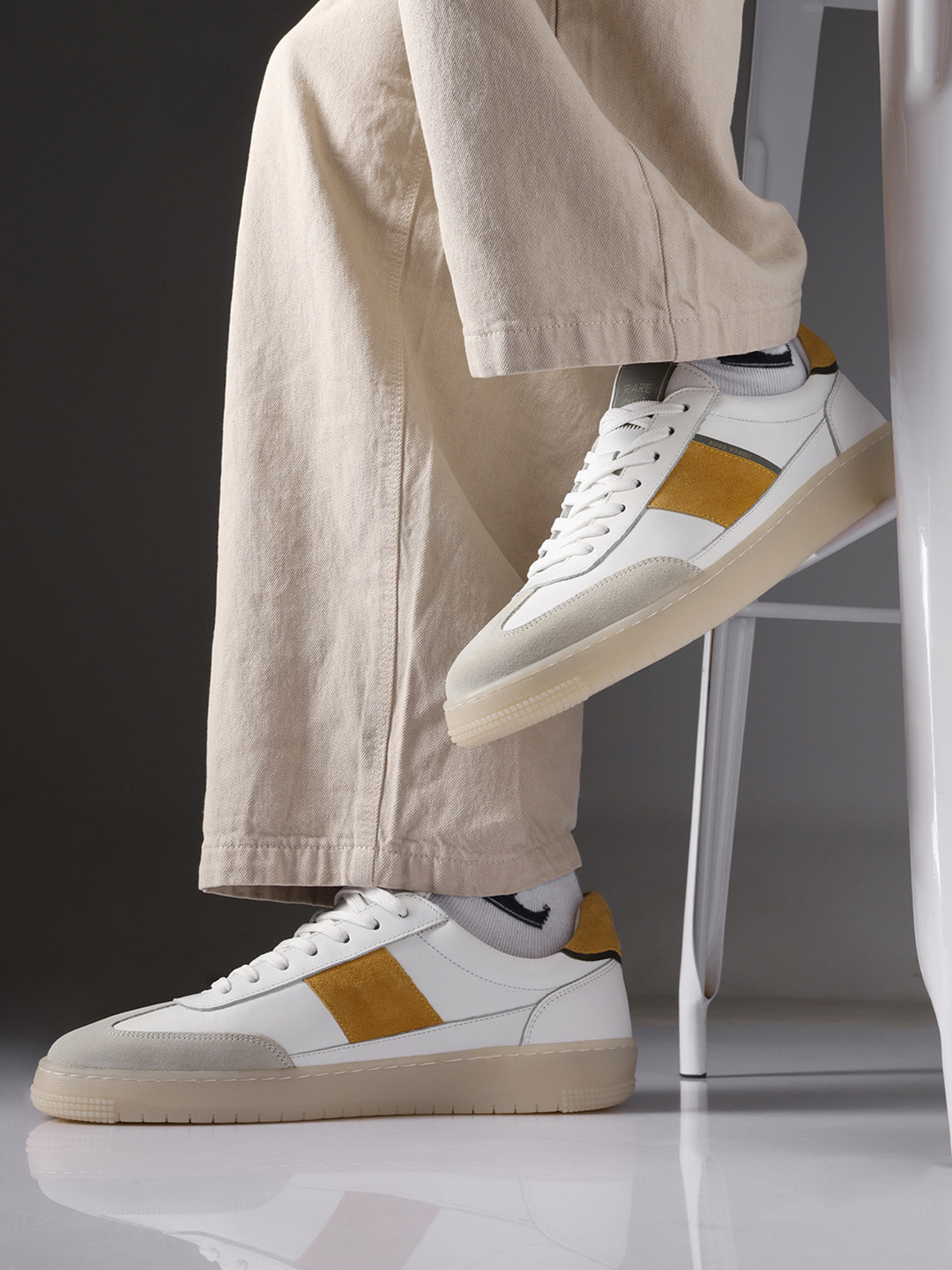 Buy RARE RABBIT Men Sirius Textured Comfort Leather Sneakers - Casual ...