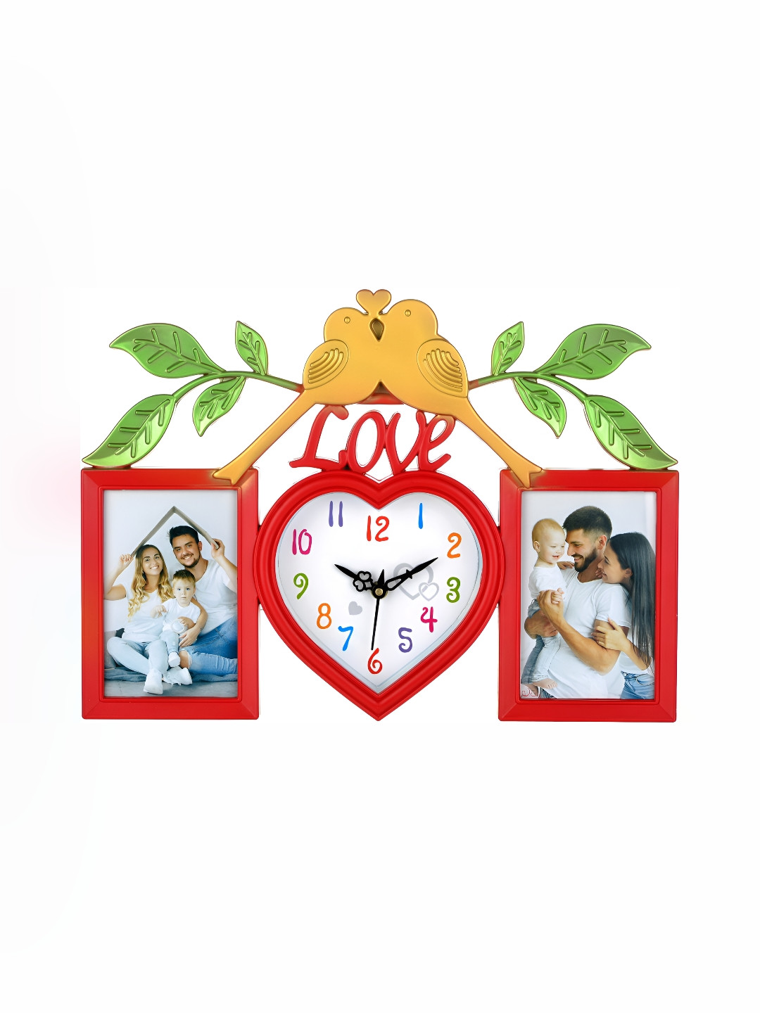 Buy Attractionz Red Bird Shaped Wall Clock - Clocks for Unisex 29266926 ...