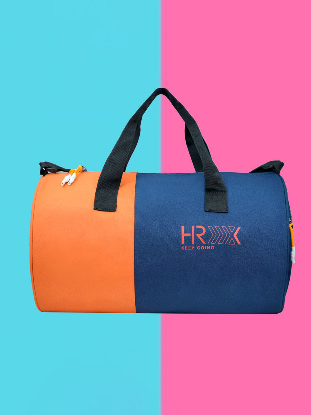 Buy HRX By Hrithik Roshan Colourblocked Medium Duffel Bag - Duffel Bag ...