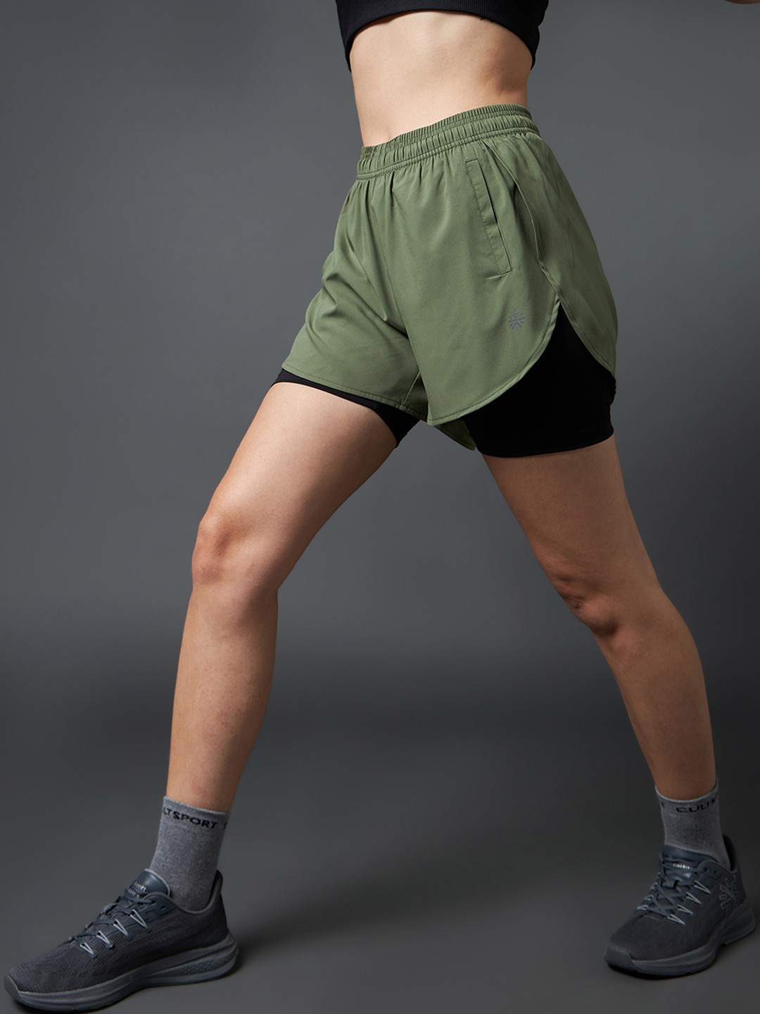 Buy CULT Runner's Pro Built In Sports Shorts - Shorts for Women ...