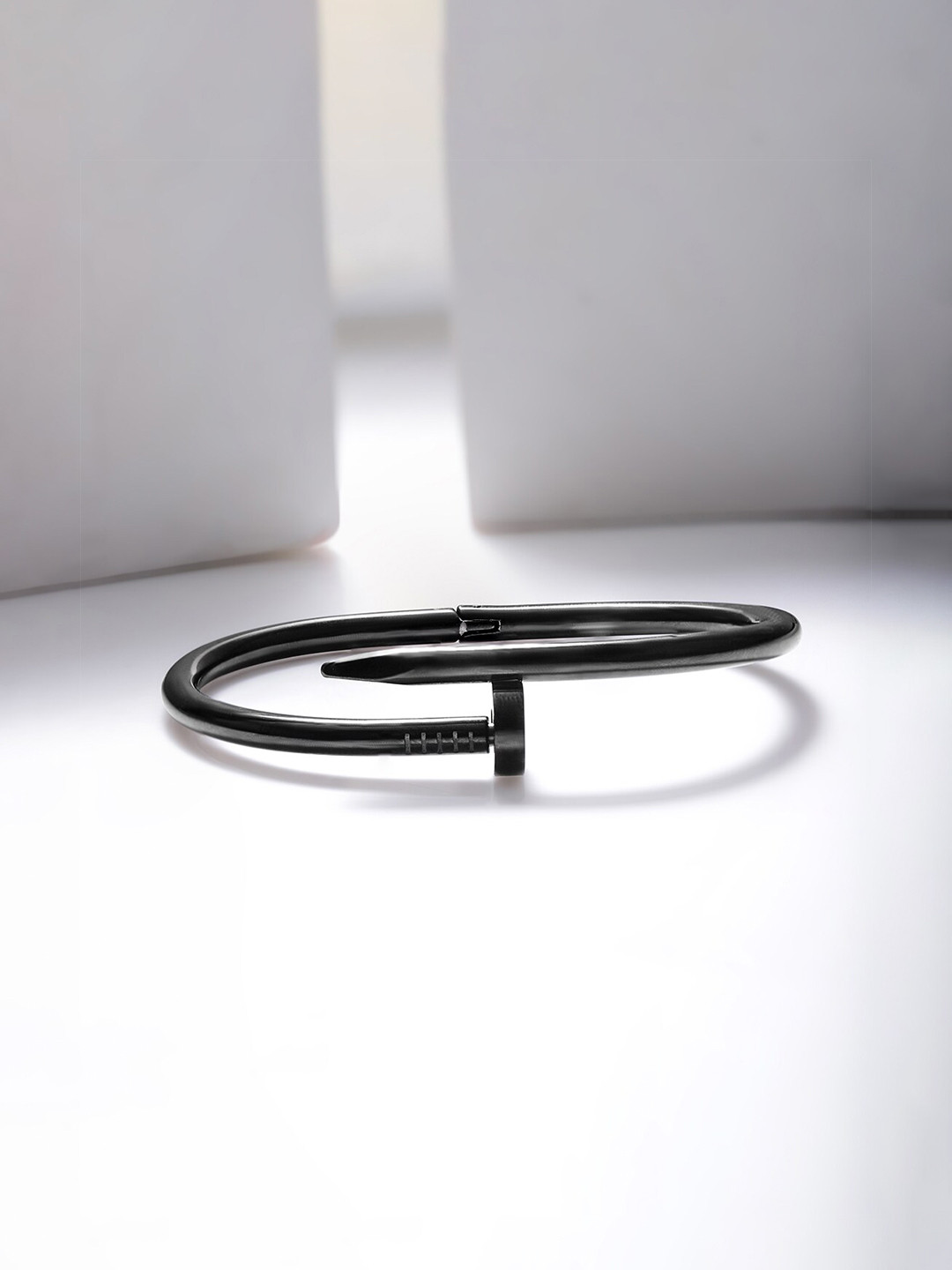 Buy Rubans Voguish Black Stainless Steel Tarnish Free & Waterproof Demi ...