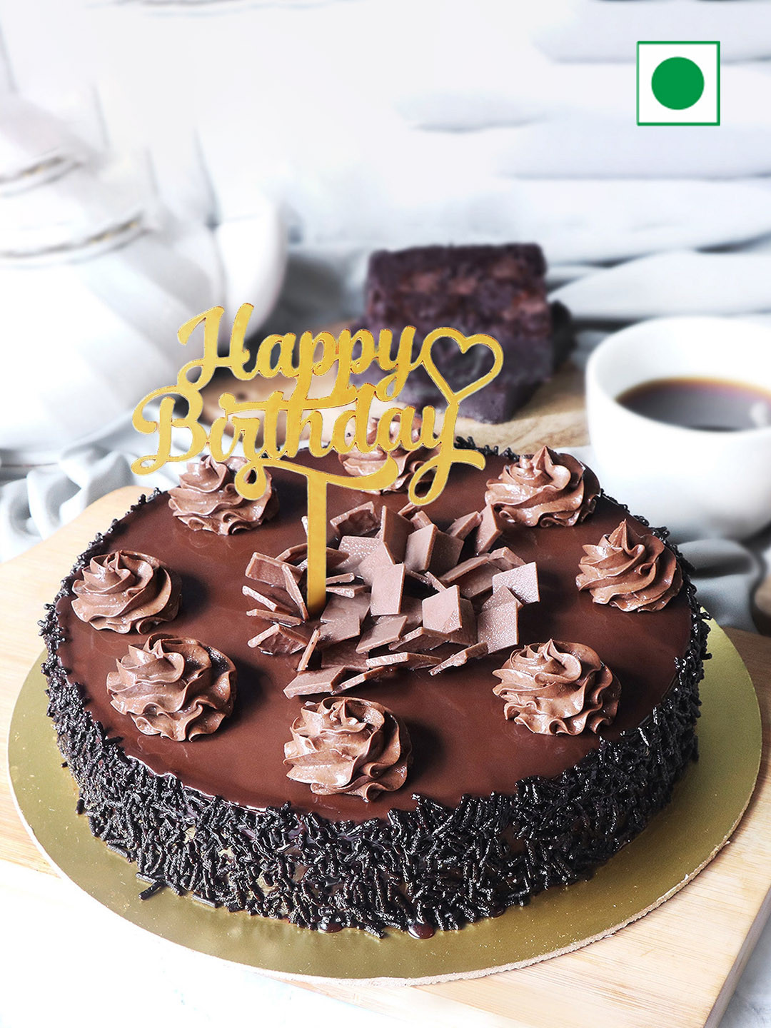 Buy IGP Delectable Chocolate Truffle Flavour Eggless Round Birthday ...