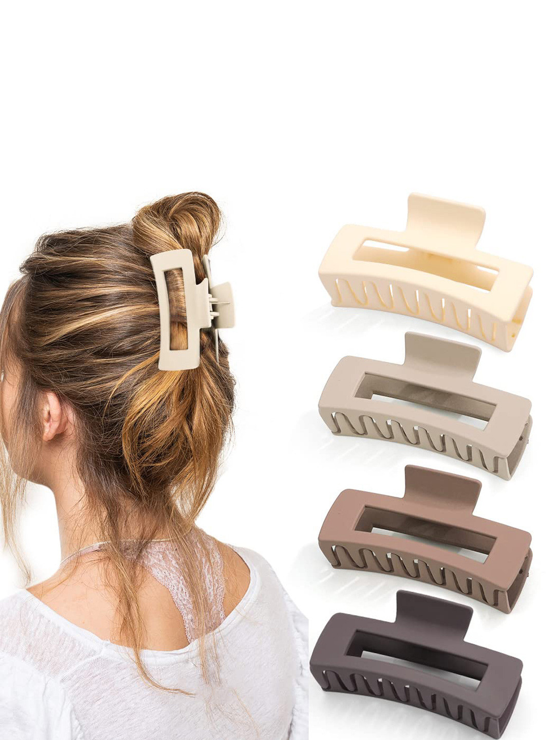 Buy Xivir Set Of 4 Claw Clips - Hair Accessory for Women 29292826 | Myntra
