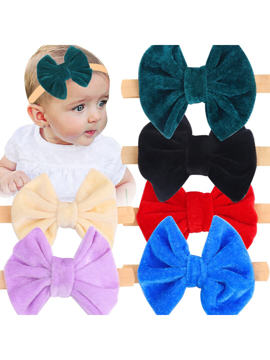 Buy Xivir Girls Set Of 5 Hairbands - Hair Accessory for Women 29293580 ...