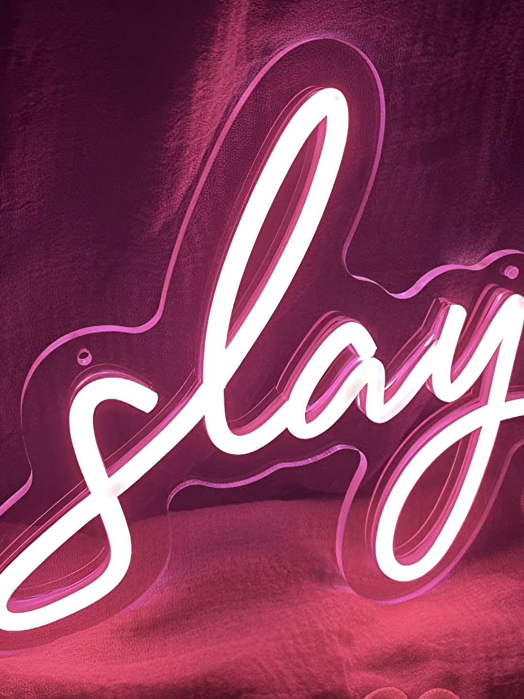 Buy The Party Planet Pink Slay Shaped LED Lights - String Lights for ...