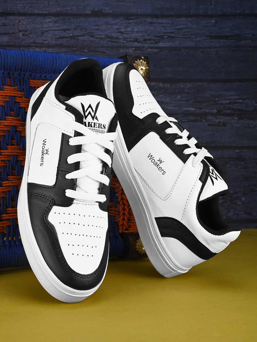 Buy Woakers Men Colourblocked Lightweight Sneakers - Casual Shoes for ...