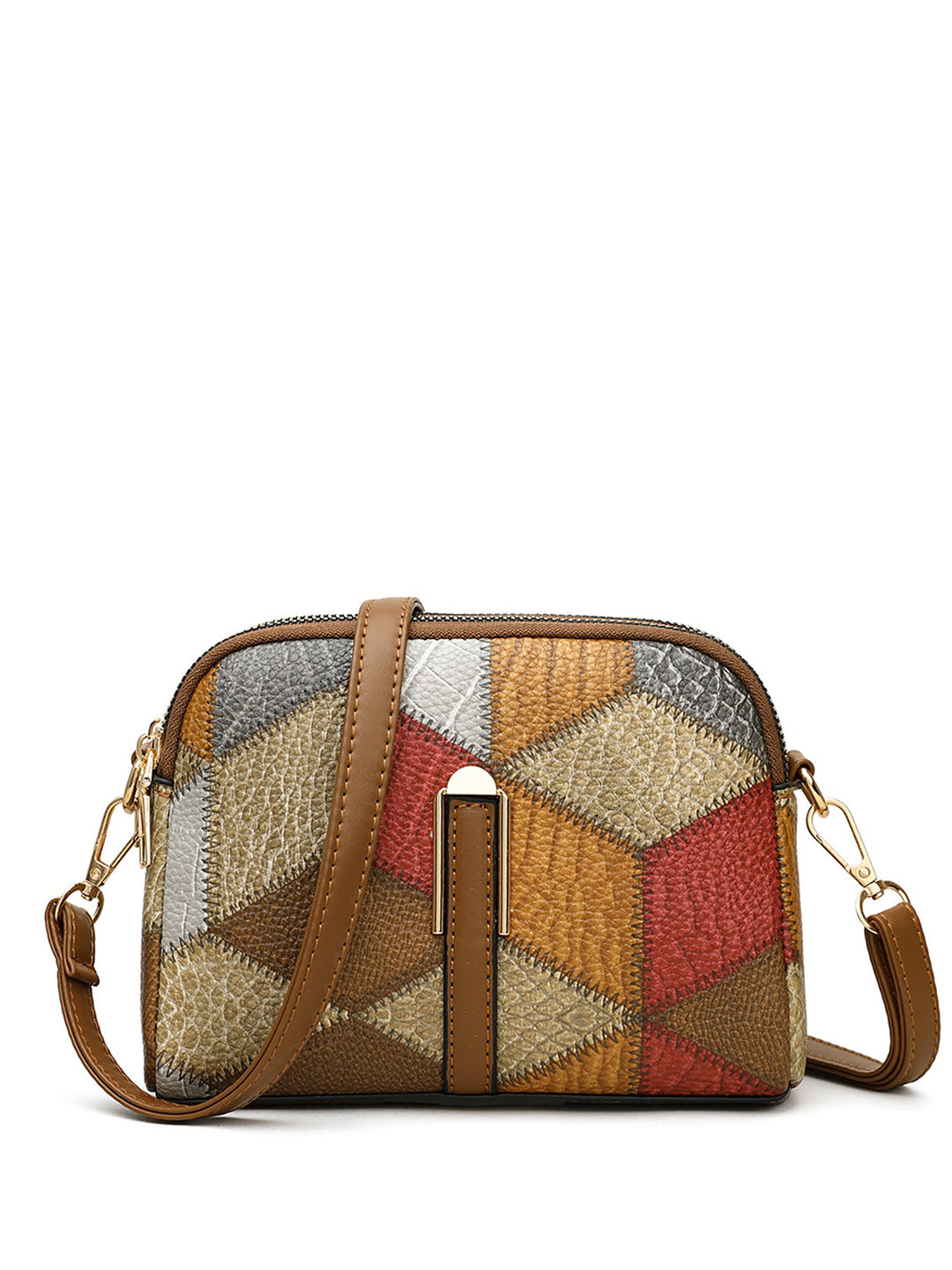 Buy SYGA Textured Leather Structured Sling Bag - Handbags for Women ...