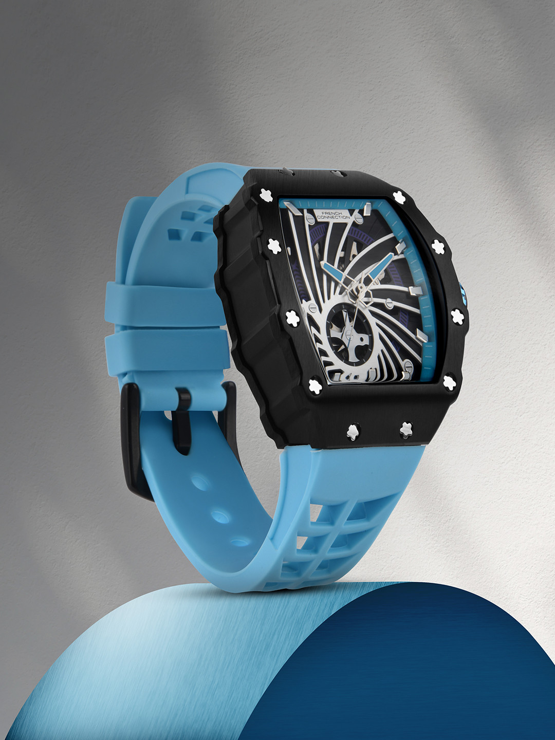 Buy French Connection Men Dial & Bracelet Style Straps Analogue ...