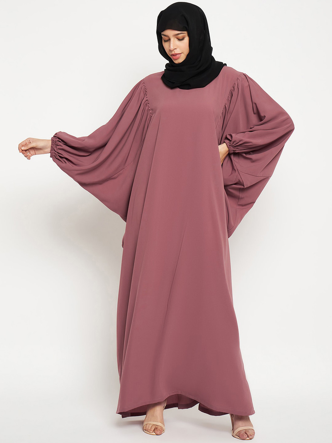 Buy NABIA Loose Fit Free Size Kaftan Burqa - Burqas for Women 29312088 ...