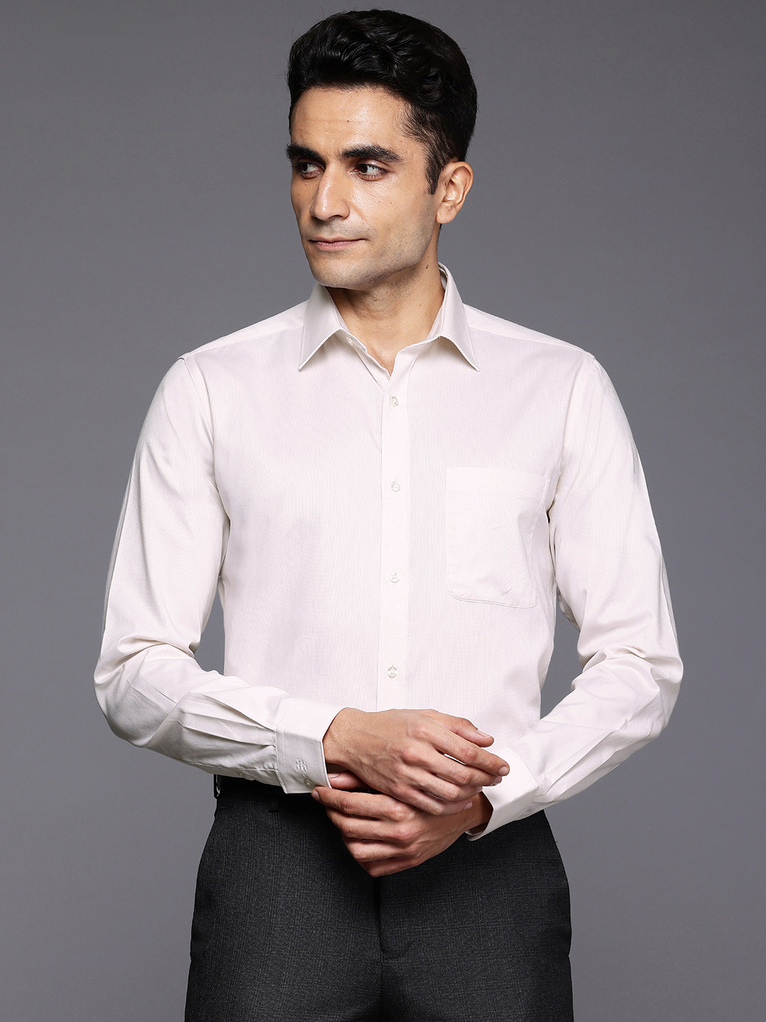 Buy Raymond Pure Cotton Slim Fit Formal Shirt - Shirts for Men 29315302 ...