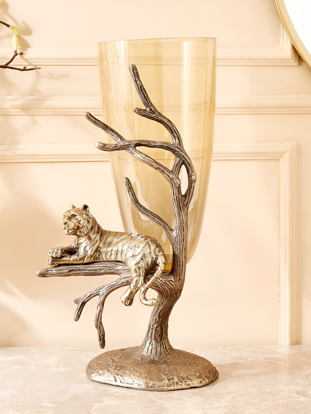 Buy Home Centre Eternity Vivere Beige Tiger Flower Vase - Vases for ...