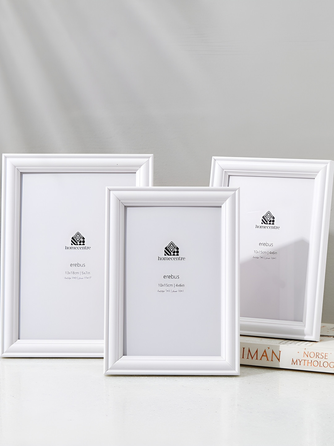 Buy Home Centre Pacific Sepia Lucas White 2 Pieces Table Photo Frames ...