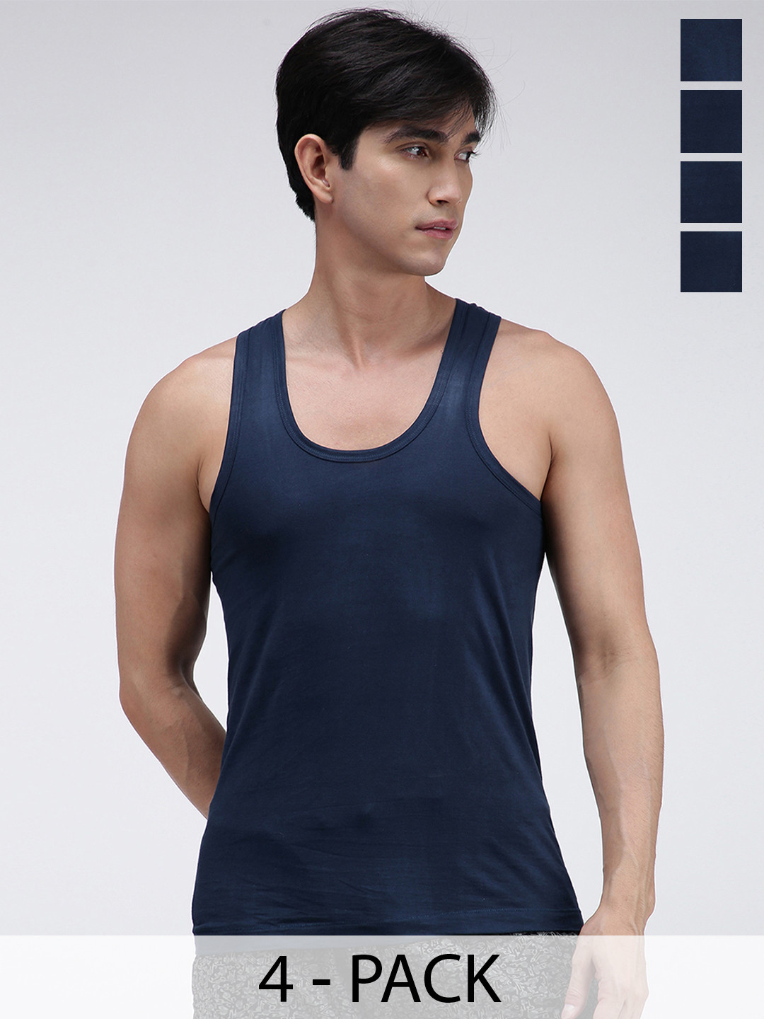 Buy AMUL COMFY Pack Of 4 Pure Cotton Undershirt Innerwear Vests AC ...