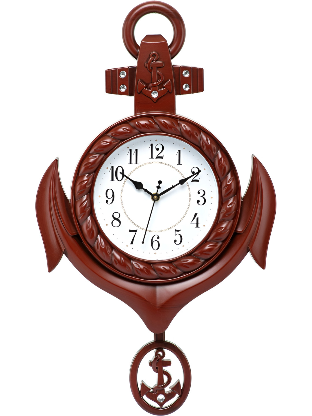 Buy Attractionz Quirky Brown Wall Clock - Clocks for Unisex 29326420 ...