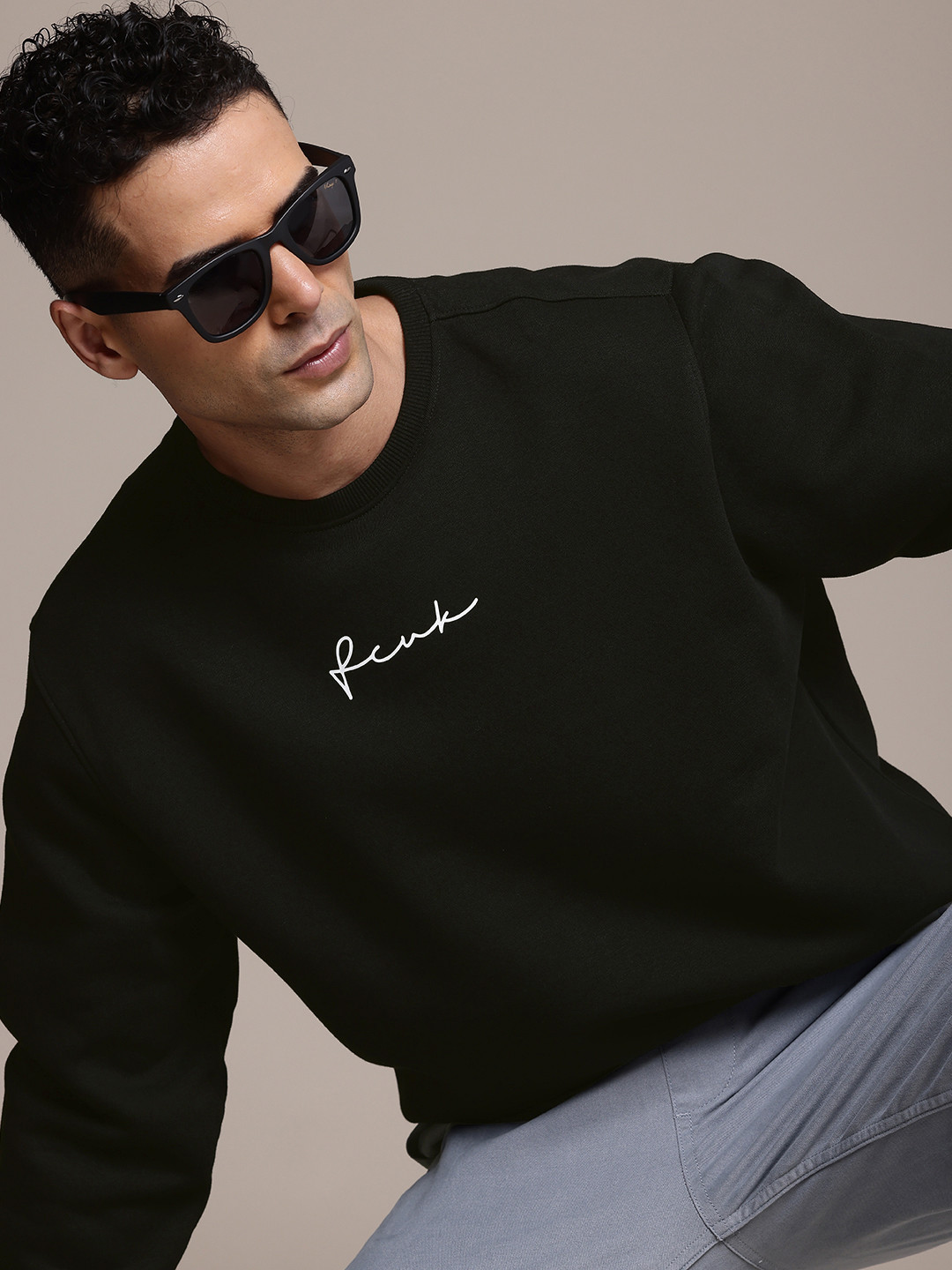 Buy FCUK Brand Logo Printed Sweatshirt - Sweatshirts for Men 29330720 ...