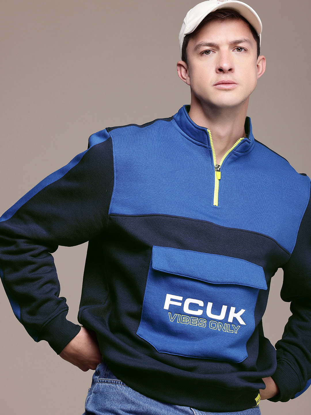 Buy FCUK Brand Logo Printed Sweatshirt - Sweatshirts for Men 29330794 ...