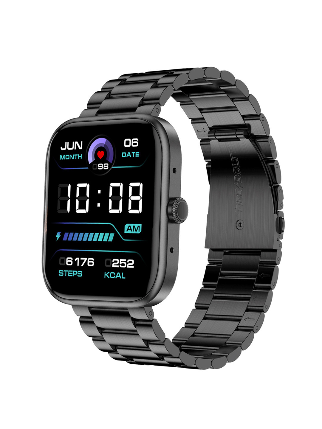 Buy Fire Boltt Encore Stainless Steel 1.83" HD Display Smartwatch With ...