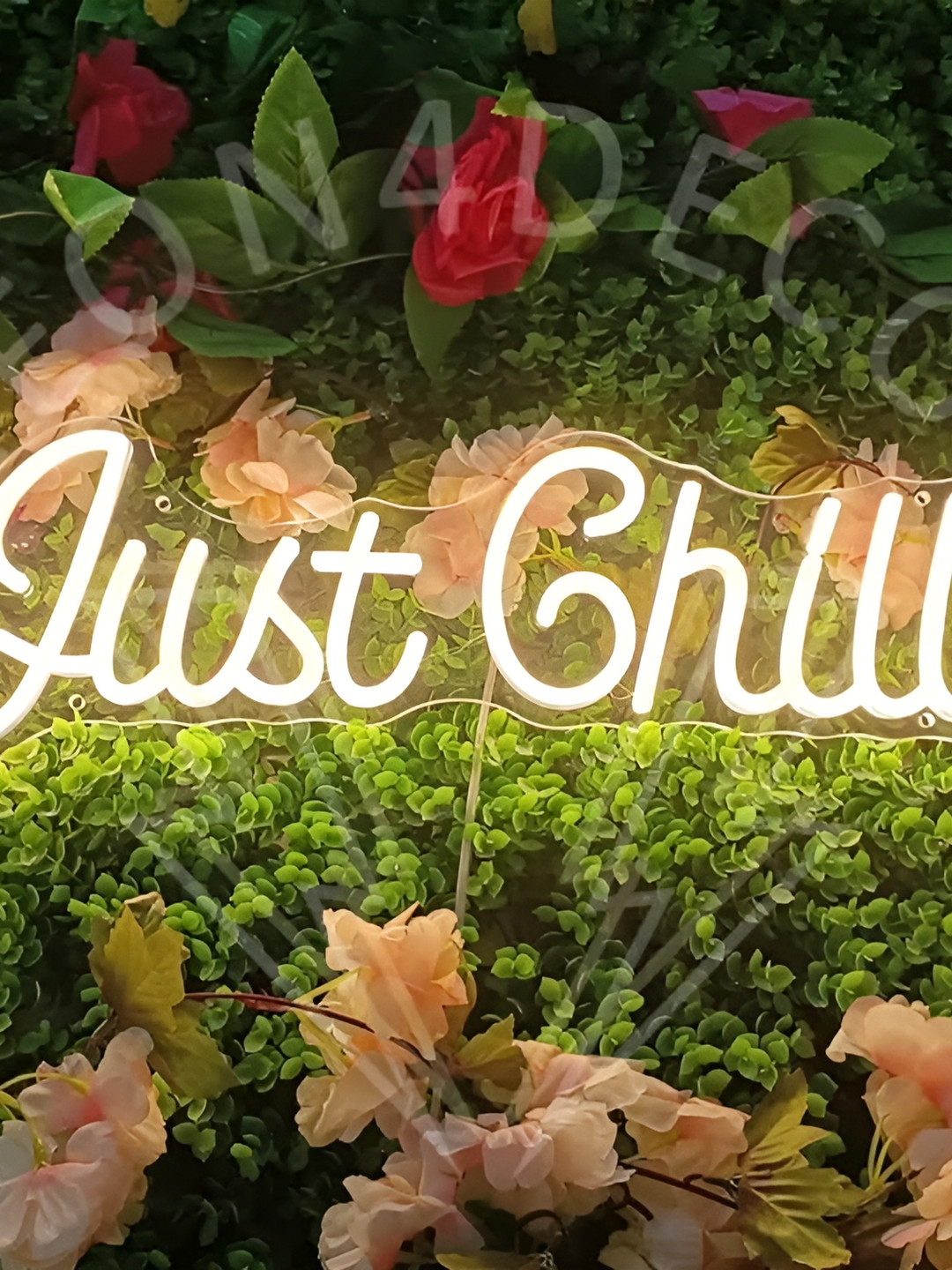 Buy The Party Planet Off White Just Chill Shaped LED Neon Lights ...