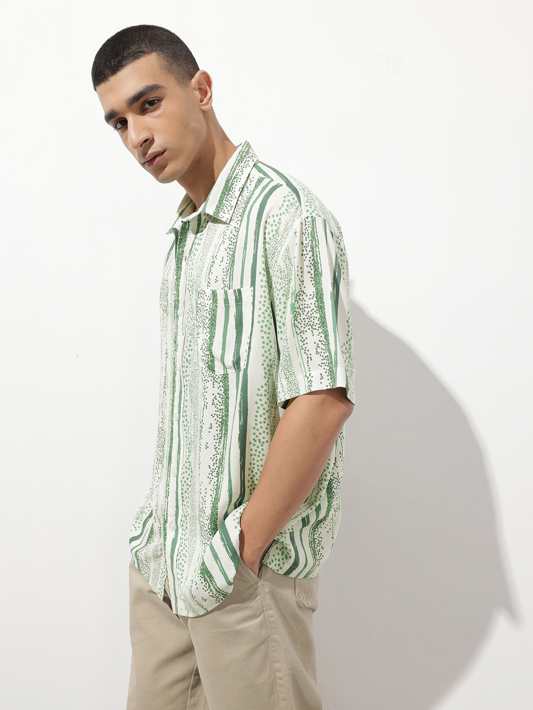 Buy Kook N Keech Elevated Essentials Printed Oversized Shirt - Shirts ...