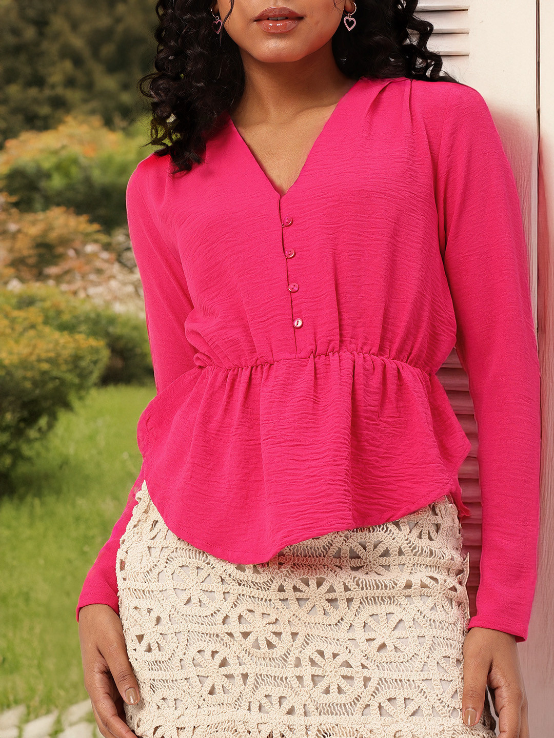 Buy DressBerry Cinched Waist Top - Tops for Women 29346936 | Myntra