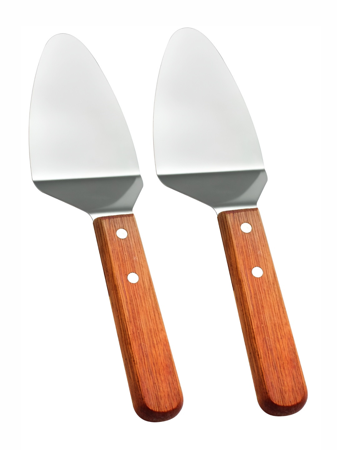 Buy P Plus International Brown & Steel 2 Pieces Stainless Steel Spatula ...