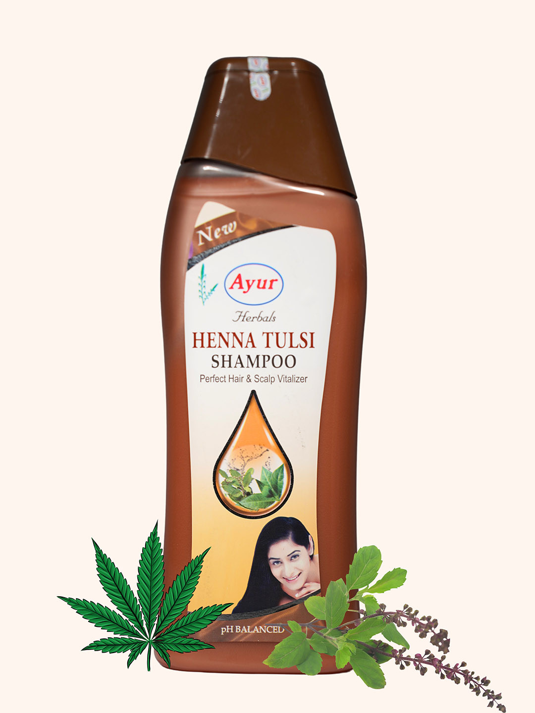 Buy AYUR HERBALS Henna Tulsi Shampoo 500ml - Shampoo for Unisex ...