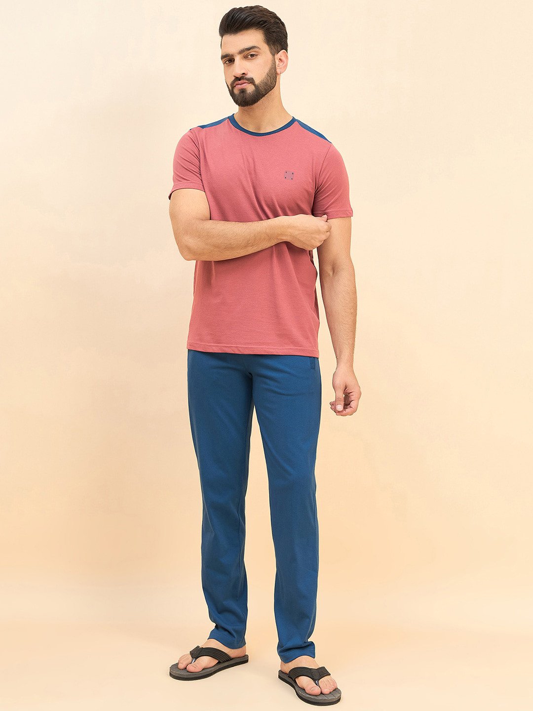 Buy Sweet Dreams Rose Round Neck Night Suit - Night Suits for Men ...