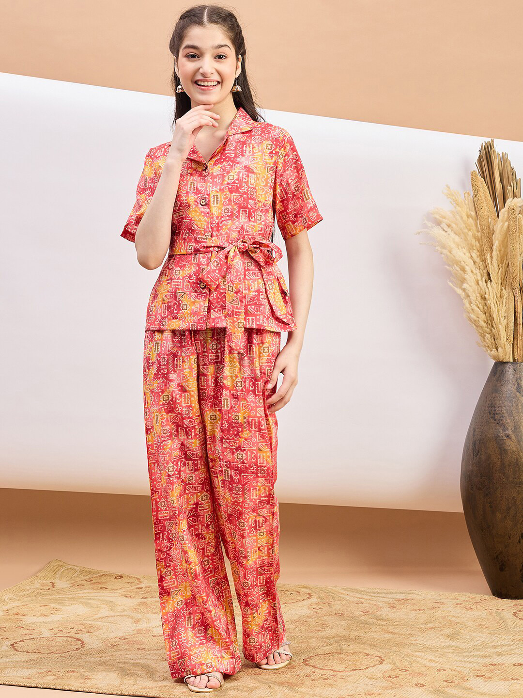 Buy Stylo Bug Girls Printed Shirt With Trouser - Clothing Set for Girls ...