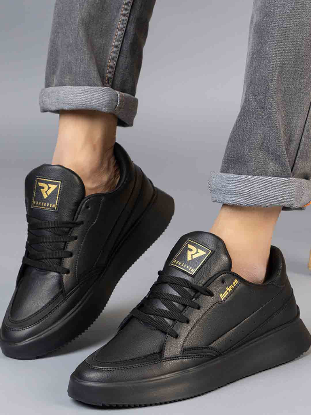 Buy RUN SEVEN Men Round Toe Lace Up Sneakers - Casual Shoes for Men ...