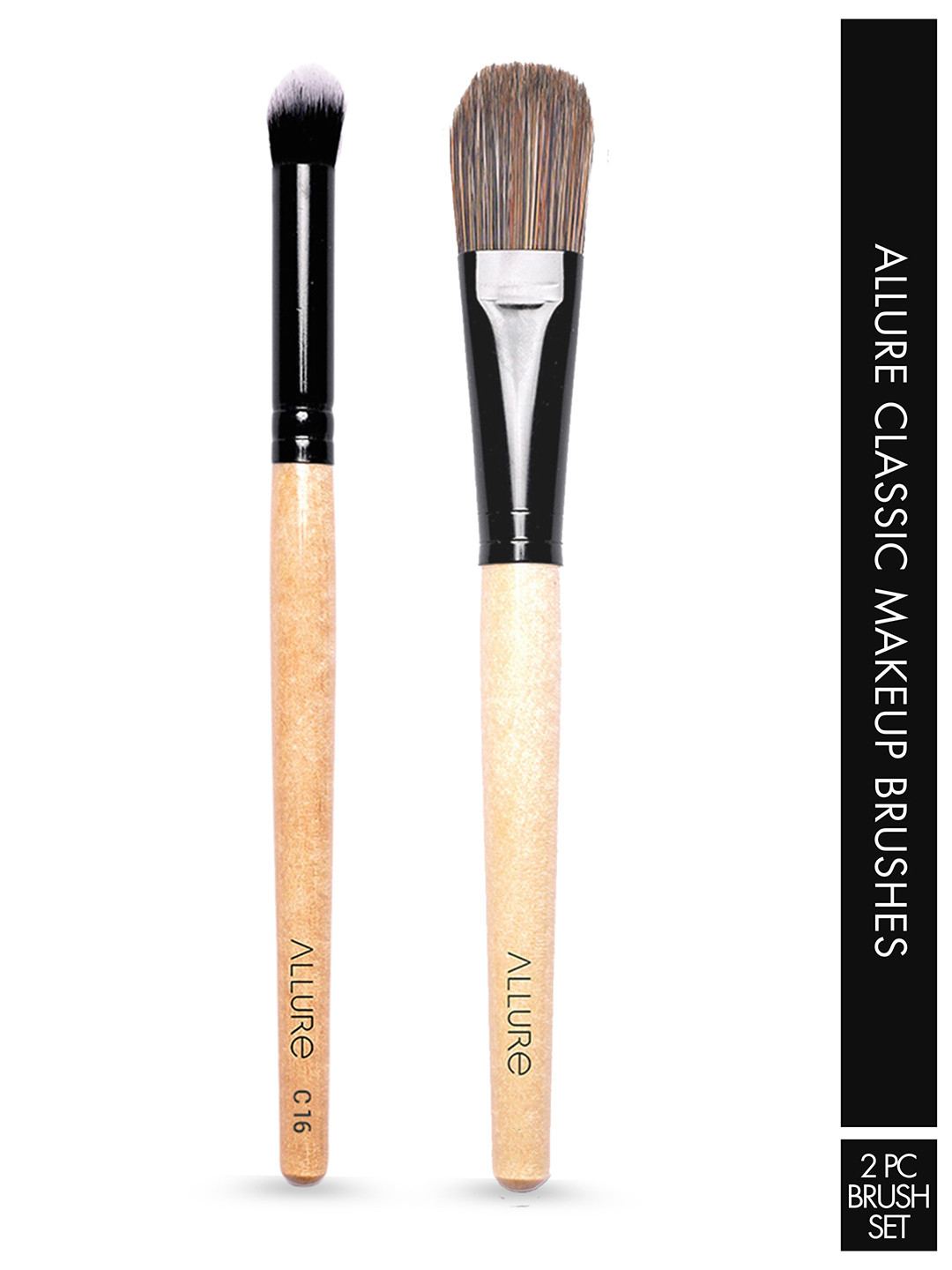 Buy ALLURE Set Of 2 Foundation & Concealer Brushes - Brush Set for Women 29375460 | Myntra