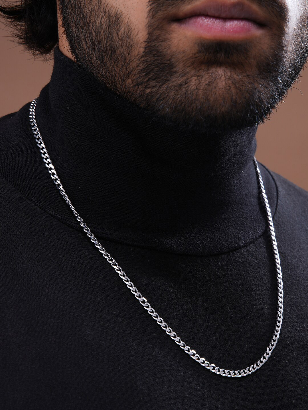 Buy SWASHAA Men Silver Plated Chain - Necklace And Chains for Men ...