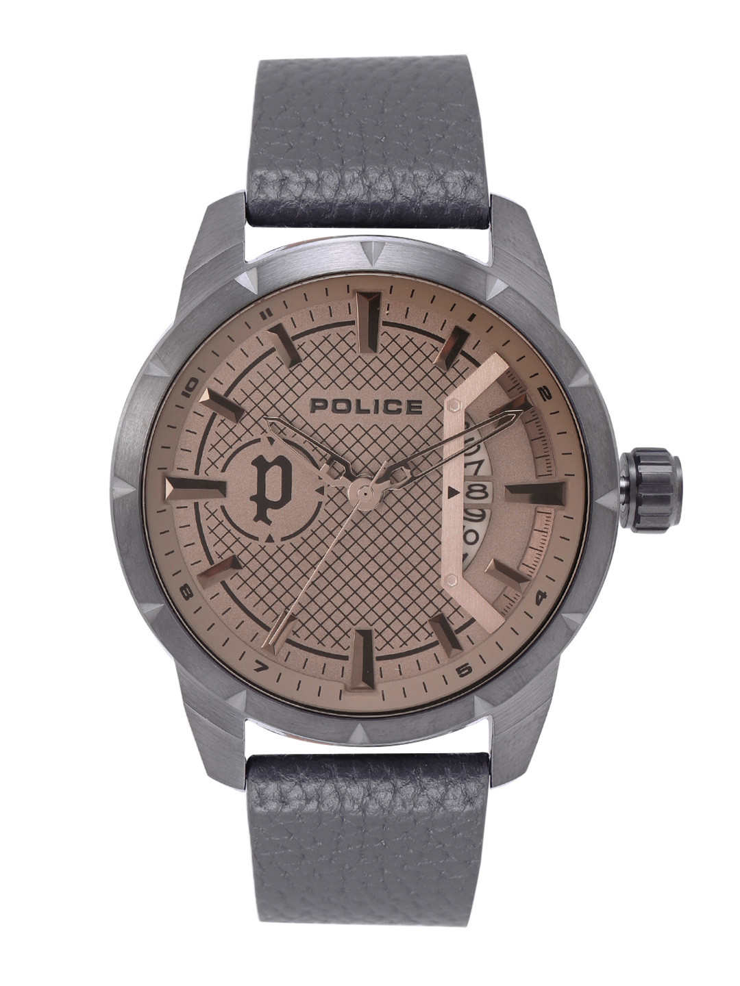 Buy Police Men Printed Dial & Leather Straps Analogue Watch ...