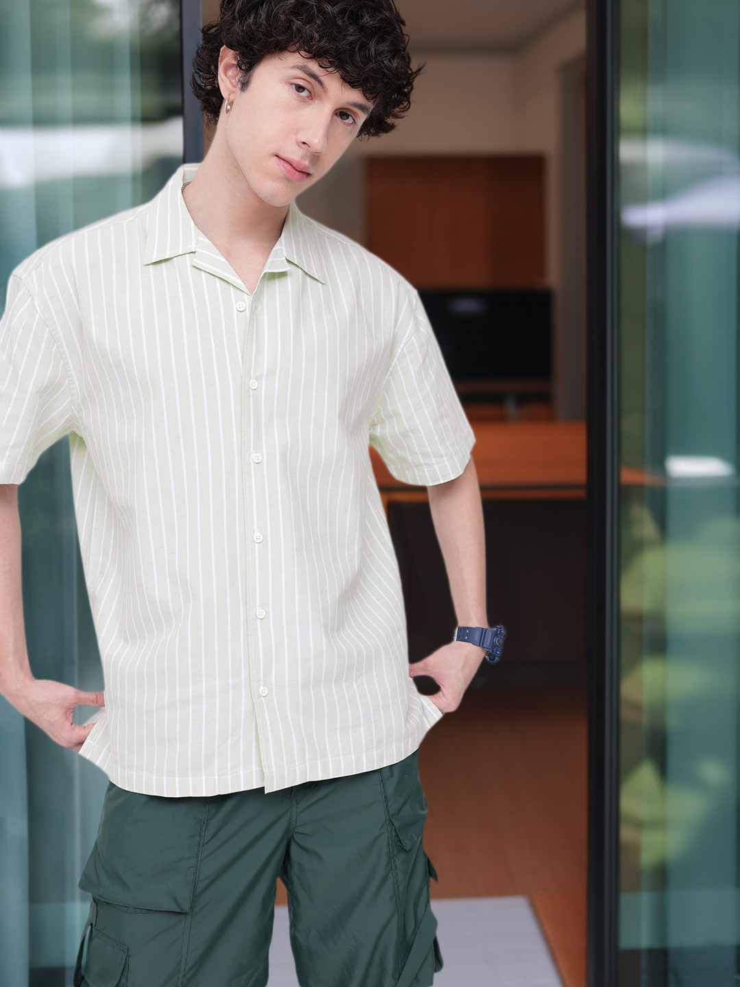 Buy Kooch N Keech Aloe Wash Weekend Muse Striped Relaxed Shirt - Shirts ...