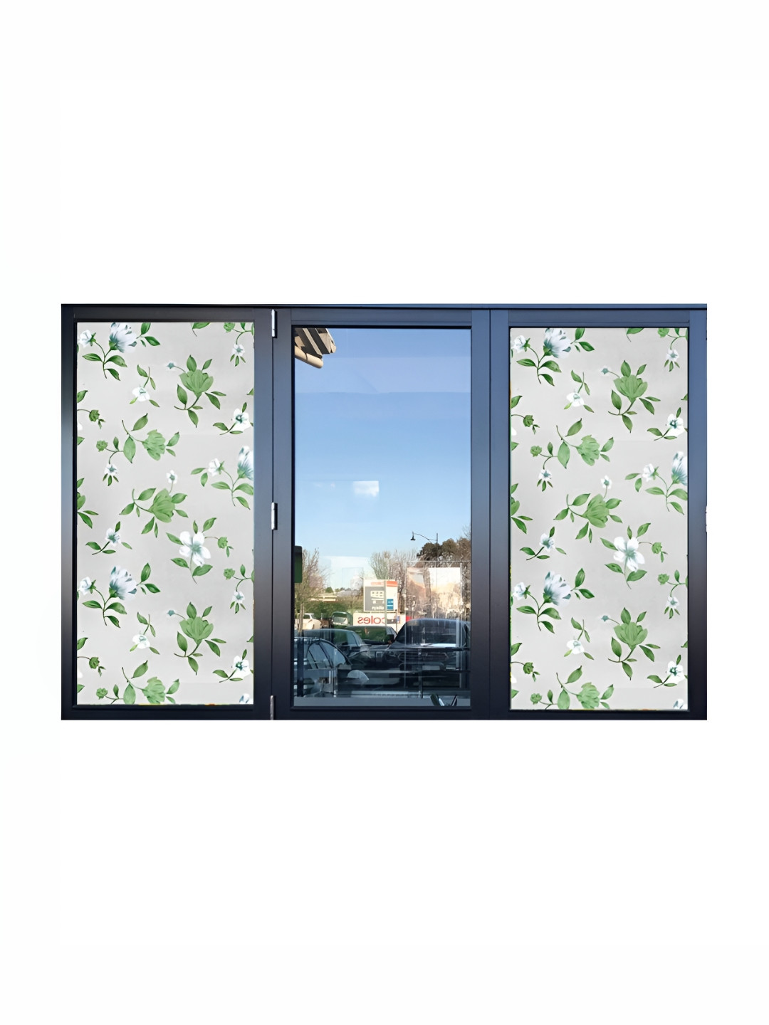 Buy Jaamso Royals White & Green Printed Self Adhesive Window Sticker ...